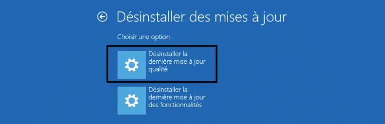 Comment désinstaller une mise à jour sur Windows 11