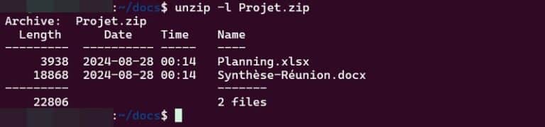 Décompresser des archives ZIP sous Linux - Tutoriel